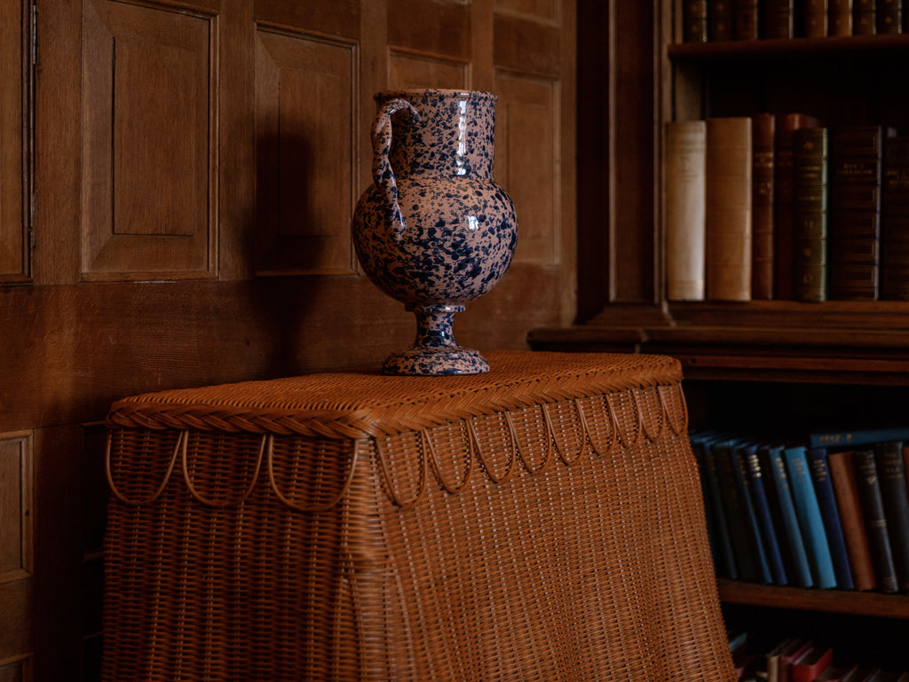 Splatter Handcrafted Ceramic Verona Vase With Handles| Sharland England ...