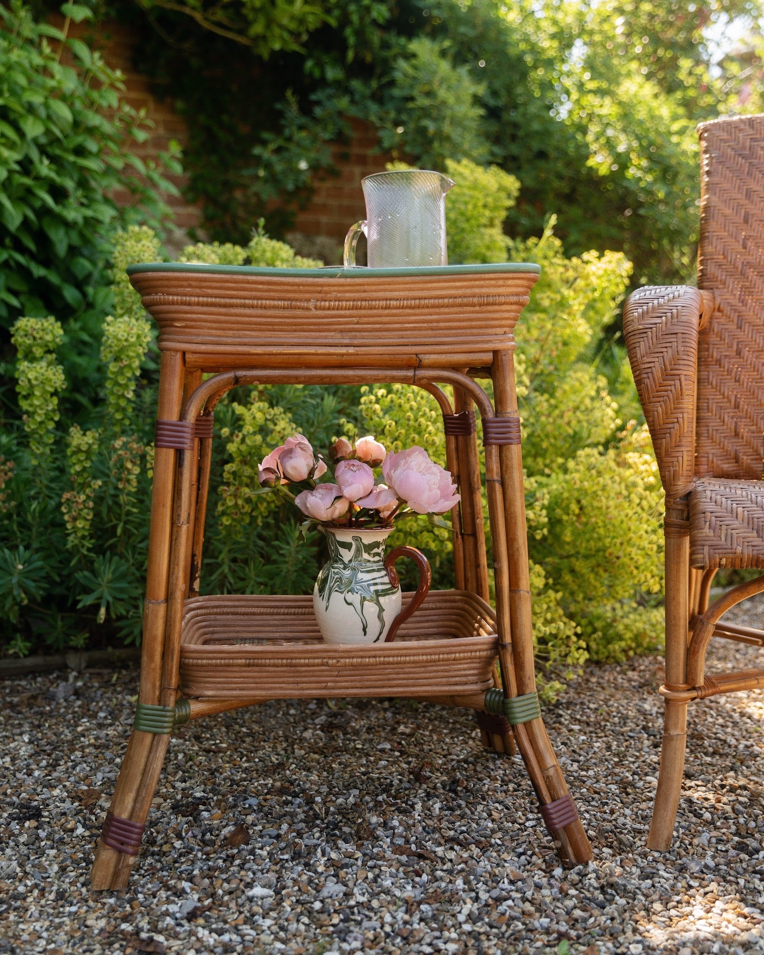 Emerson Rattan Side Table Sharland England by Louise Roe