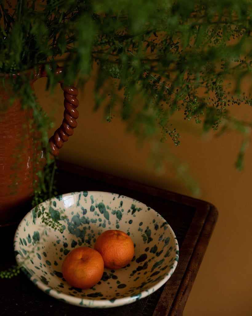 Splatter Ceramic Large Bowl | Sharland England by Louise Roe