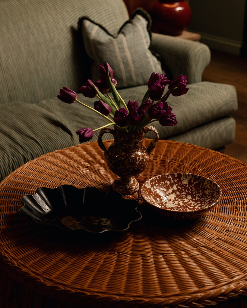 Splatter Handcrafted Ceramic Verona Vase With Handles| Sharland England ...