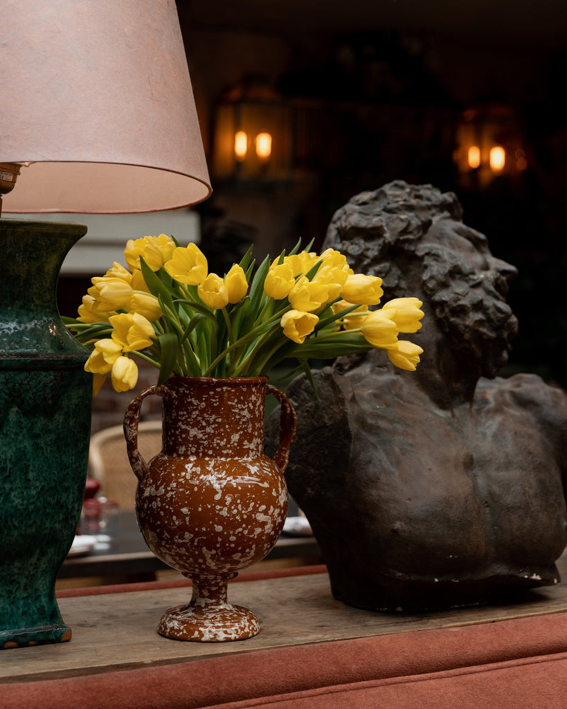 Splatter Handcrafted Ceramic Verona Vase With Handles| Sharland England ...