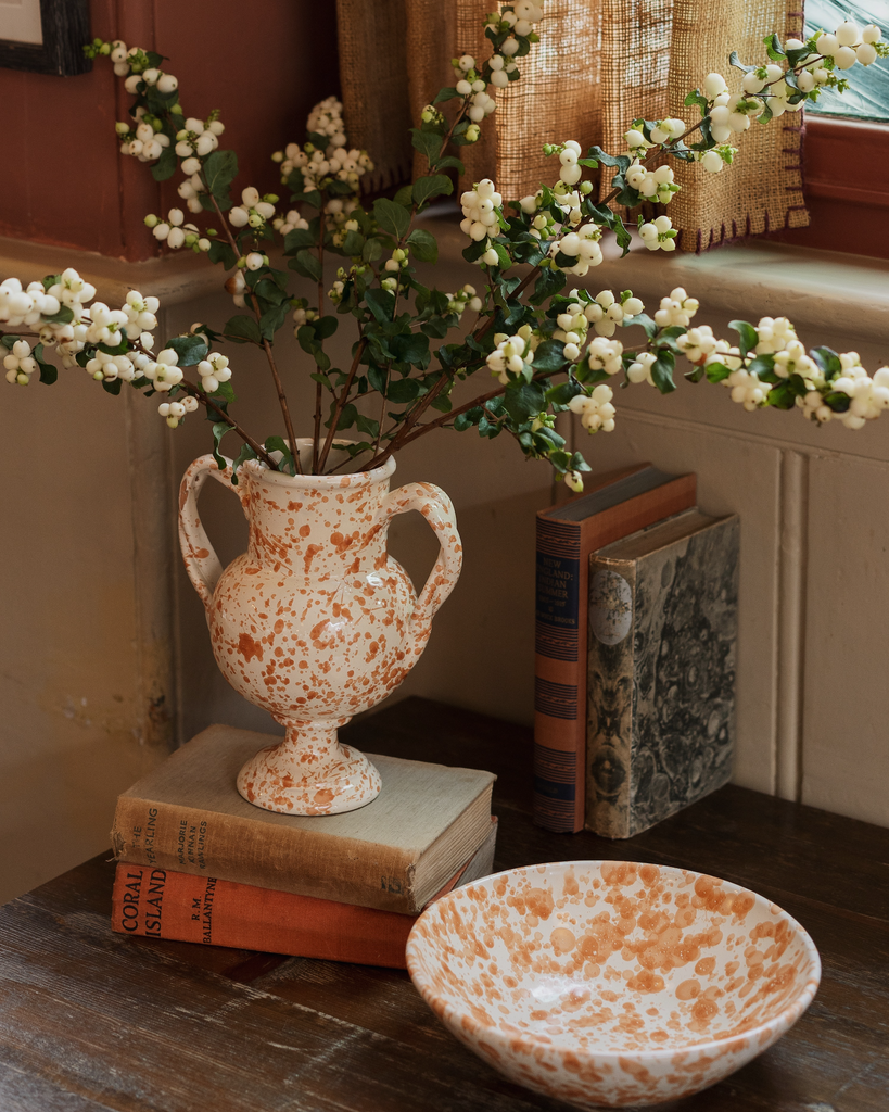 Splatter Ceramic Large Bowl | Sharland England by Louise Roe