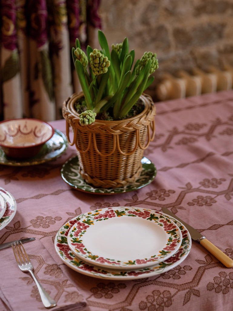 Vine Design Ceramic Dinner Plate | Sharland England by Louise Roe